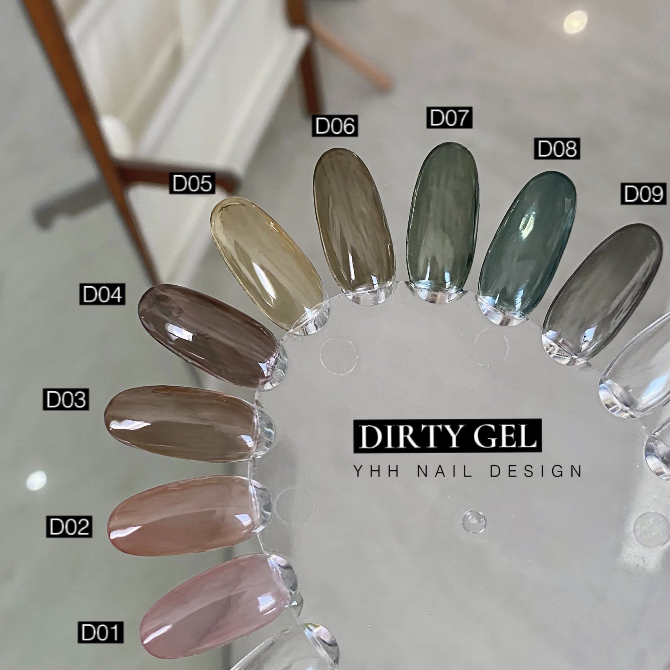 YHH Dirty Gel D01-D08脏脏胶 – Yuna Nail